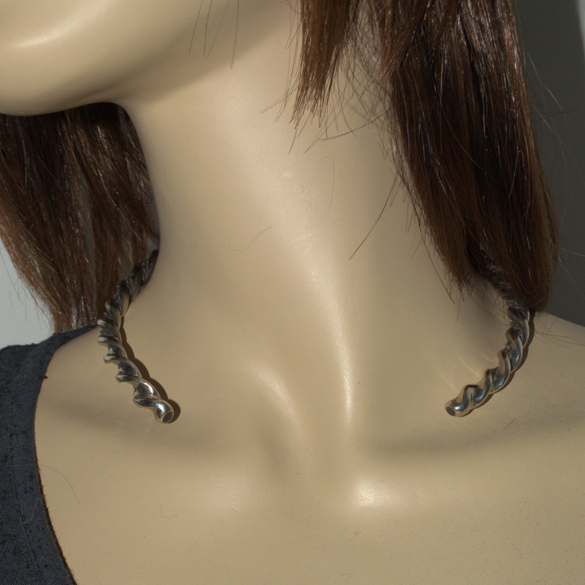 Celtic torc sterling silver twisted strand neckband – Iceni Silvercraft